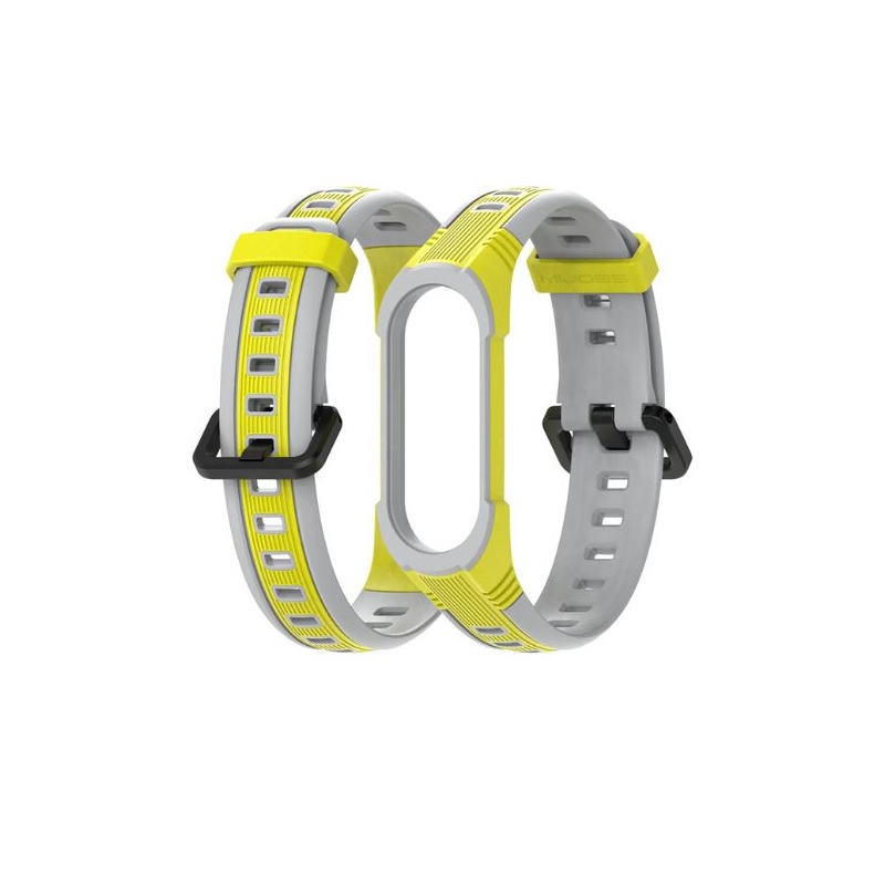 Λουρακι mi band 5/6 rugged grey yellow OEM – Orange-Shop.gr